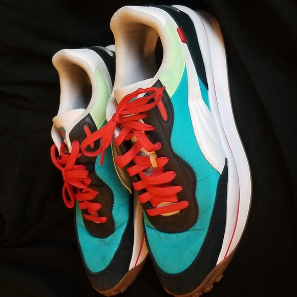 Puma | Shoes | Puma Style Rider Skies Scuba Bluepuma White Sz 1 | Poshmark